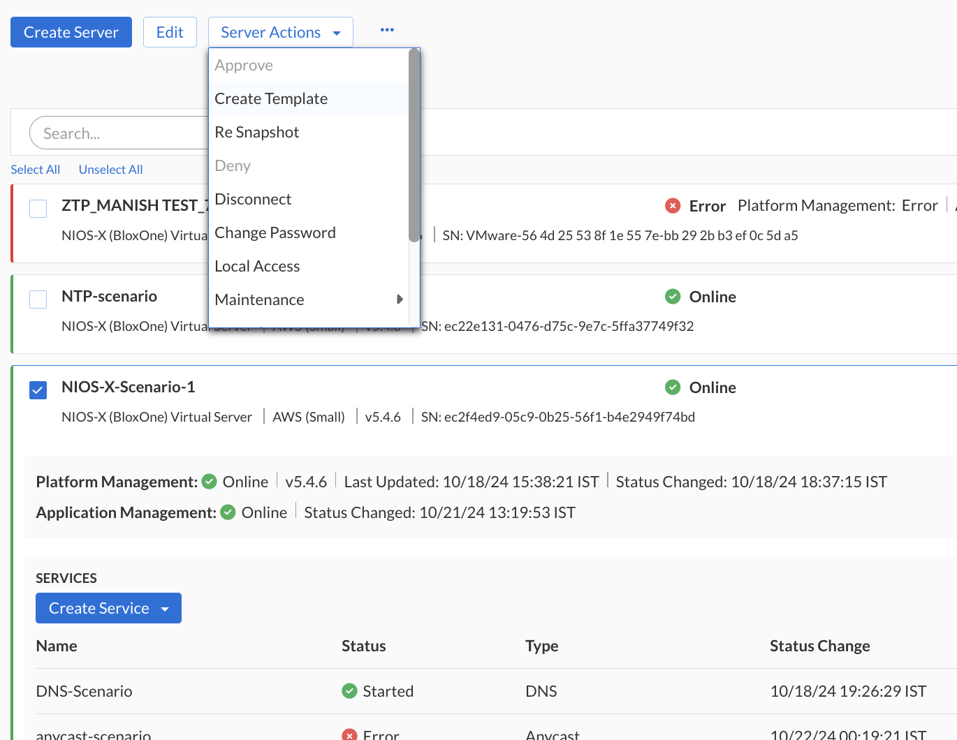 Changing default password for local access/Device UI of NIOS-X servers