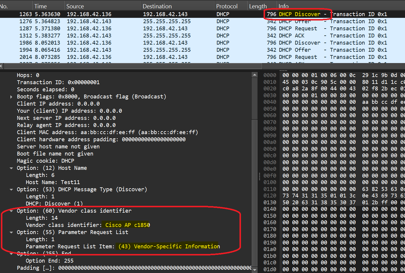 How to Set Up DHCP Option 43 to Provide Controller IP to Cisco APs.